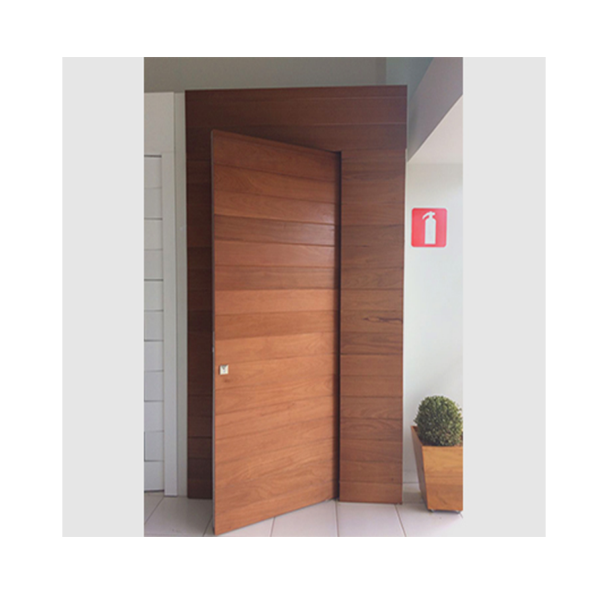 Porta de Correr com Divisão Horizontal Alumínio - 4 Folhas - Branco ...