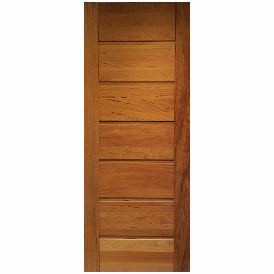 Porta de Madeira Maciça Angelim 07 Almofadas Horizontal - Portas de ...